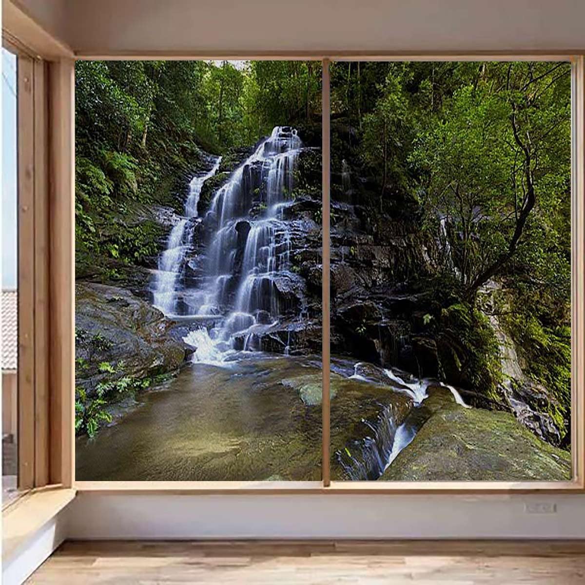 Reusable Decorative Window Cling Stickers Mountains Static Cling Window ...