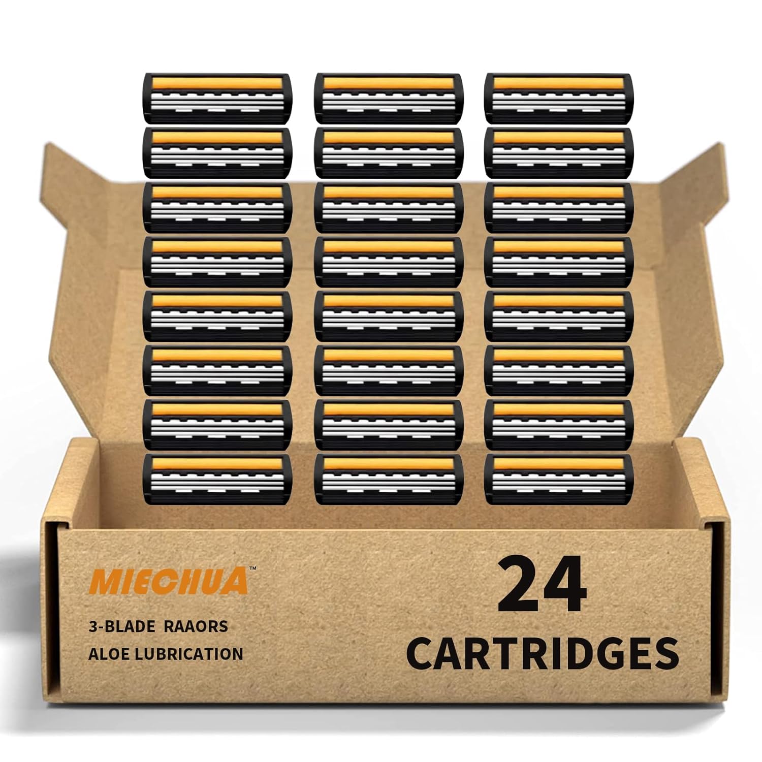 Amazon.com: 3-Blade Razor,Plastic Anti-slip Men Manual Refill ...