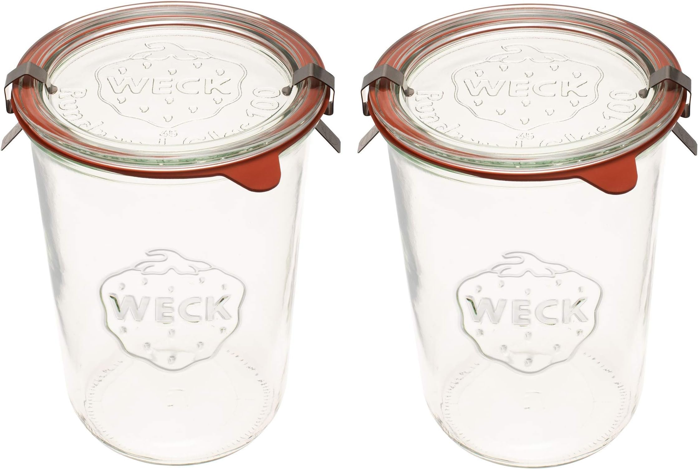 Amazon.com: Weck Jars 776 101.4 fl. oz Wide-Mouth Barrel Jar | Large ...
