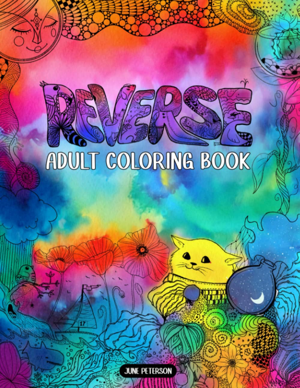 Amazon.com: Reverse Adult Coloring Book: Explore Your Creativity and ...