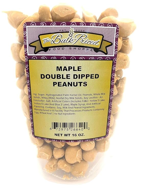 Amazon.com : Maple Double Dipped Peanuts, (1 lb. Resealable Zip Lock ...