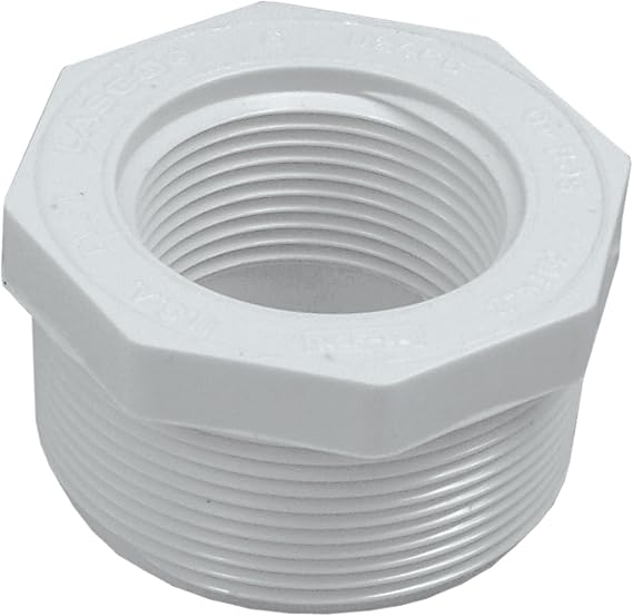 Amazon.com: Genova Products 34324 PVC Reducing Bushing, 2" x 1-1/4 ...