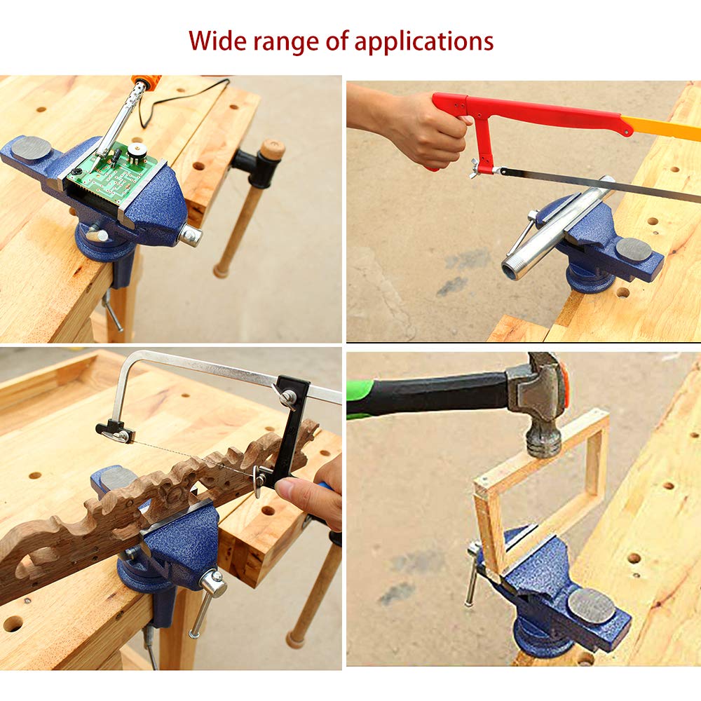 Snapklik.com : Bench Vise, Multi-function Bench Vise 360 Degree ...