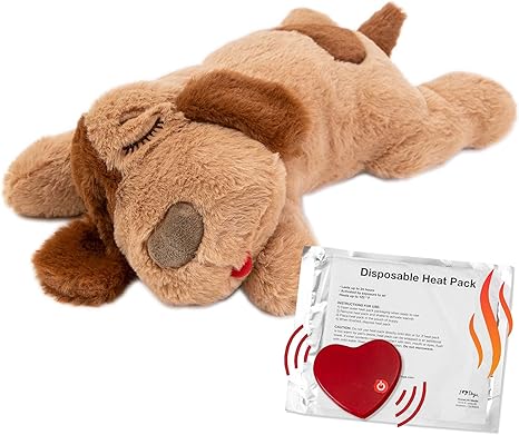 Amazon.com: iHeartDogs Heartbeat Puppy Toy - Comfort Cuddler Pillow ...