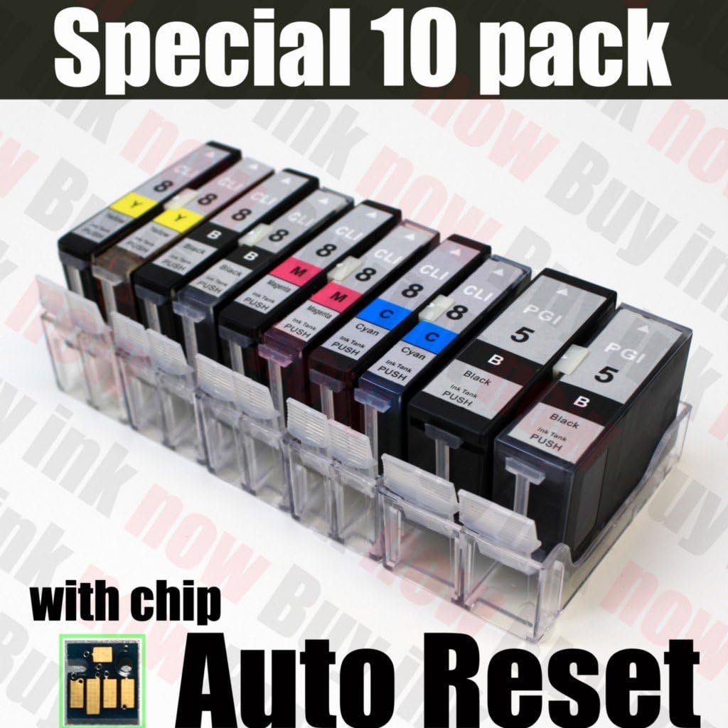Amazon.com: 10Pk PGI-5 CLI-8 Ink for Canon PIXMA MP500 MP530 MP600 ...
