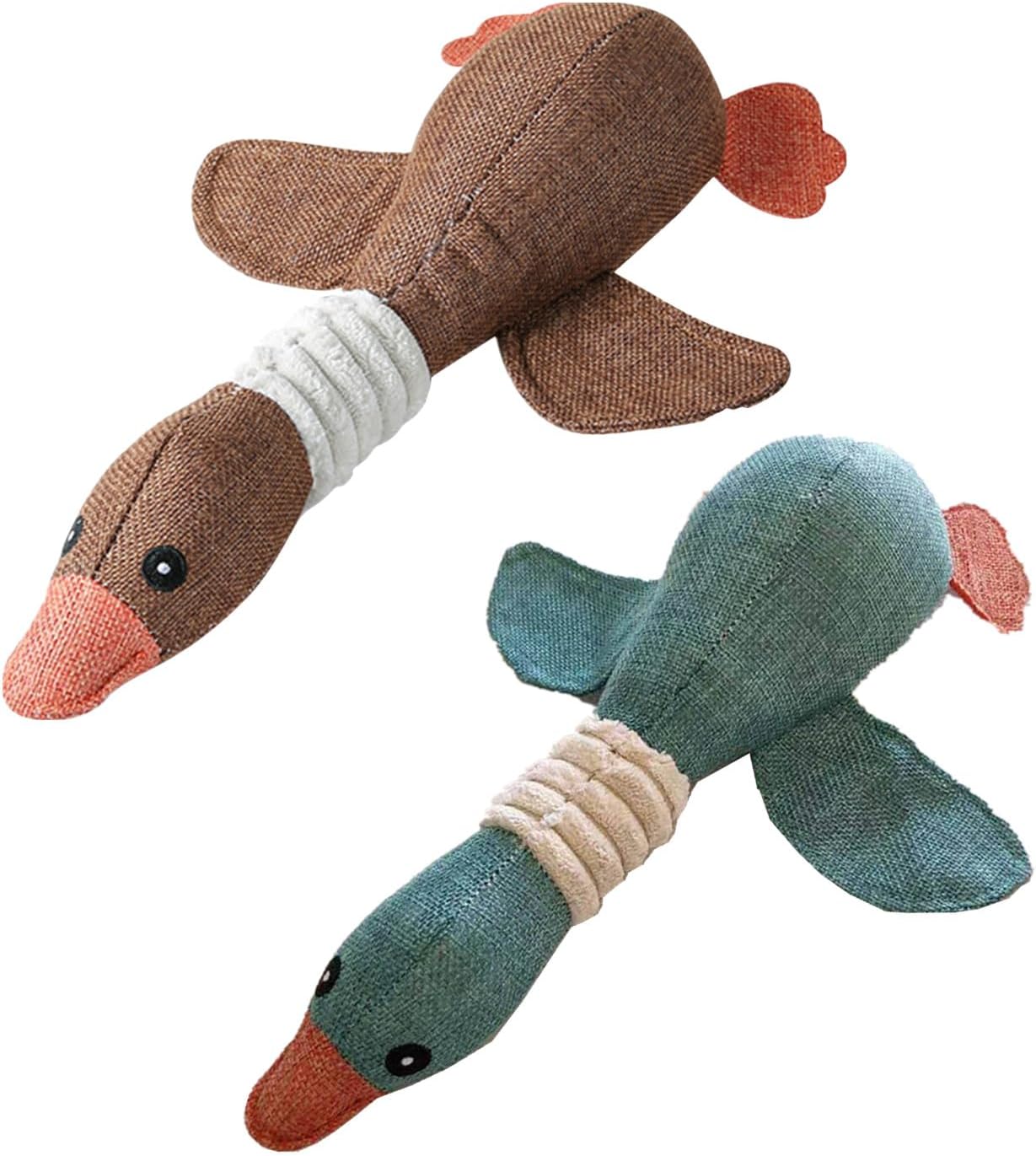 Pet Supplies : sgmedila 2 Pcs Goose Pet Plush Pillow, Sounding Goose ...