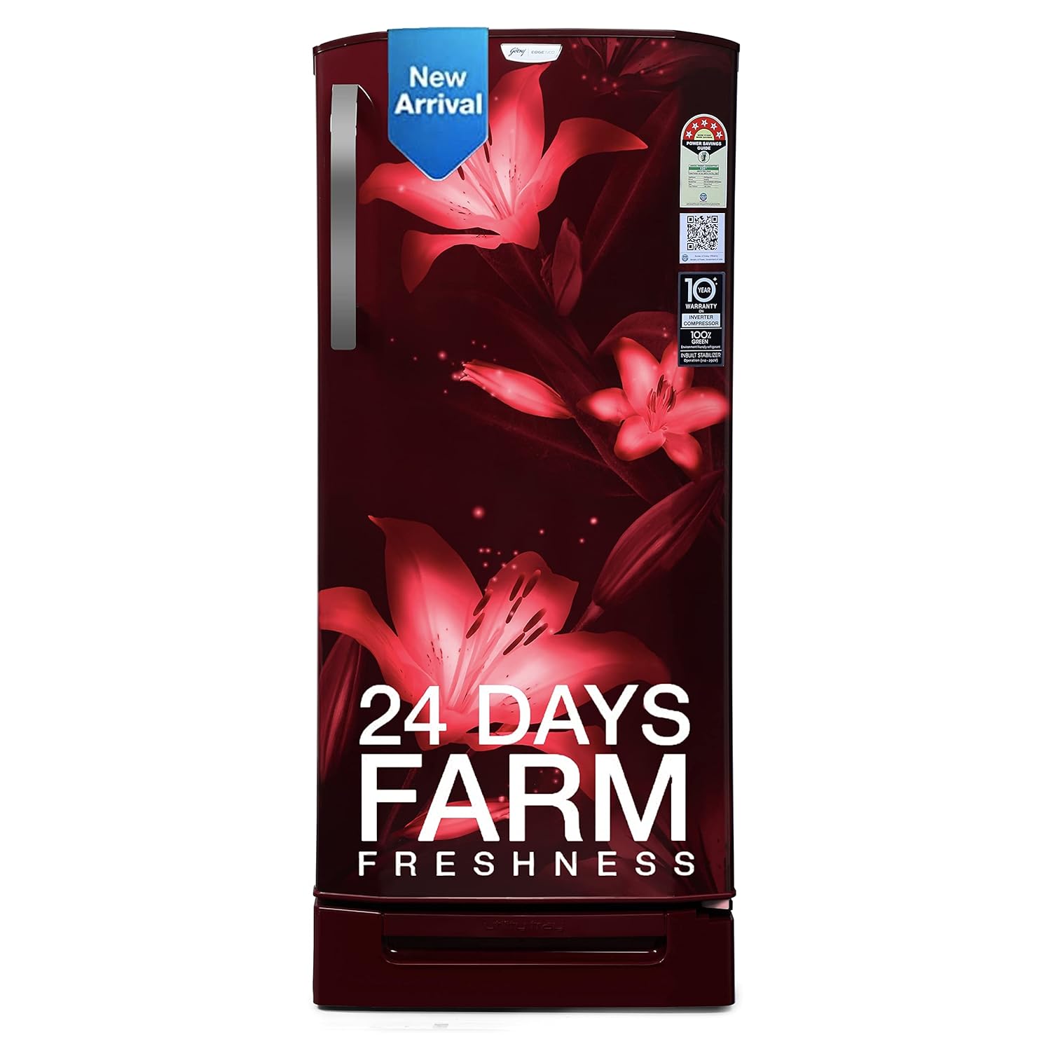 Godrej 180 L 5 Star Inverter, Turbo Cooling Technology, 24 Days Farm ...