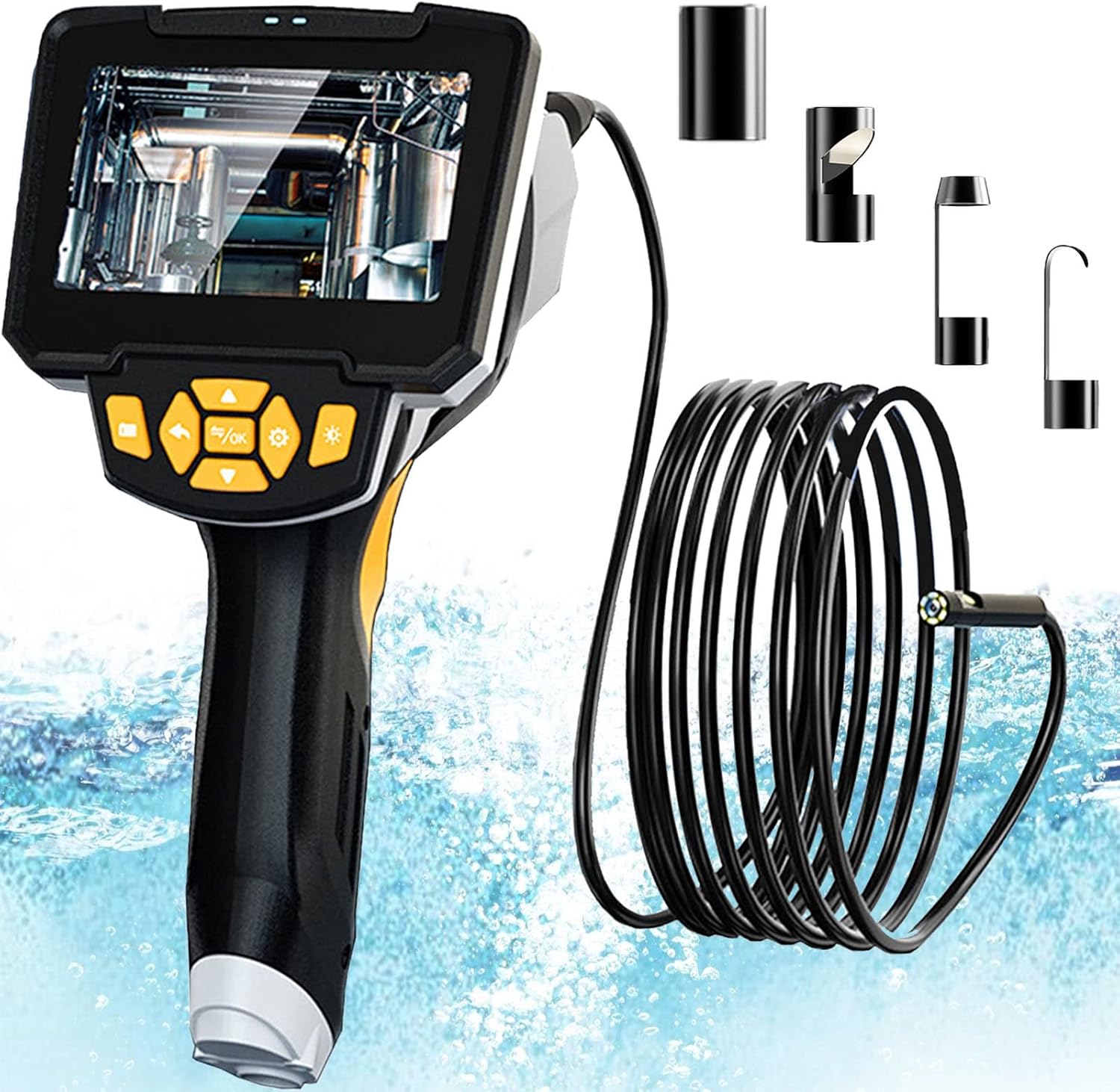 Amazon.com: Borescope Inspection,8mm Industrial Endoscope Camera 1080p ...