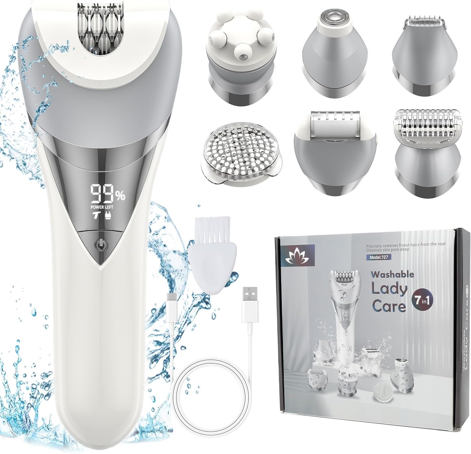 Amazon.com : Hatteker Electric Shaver for Women Lady Epilator Electric ...