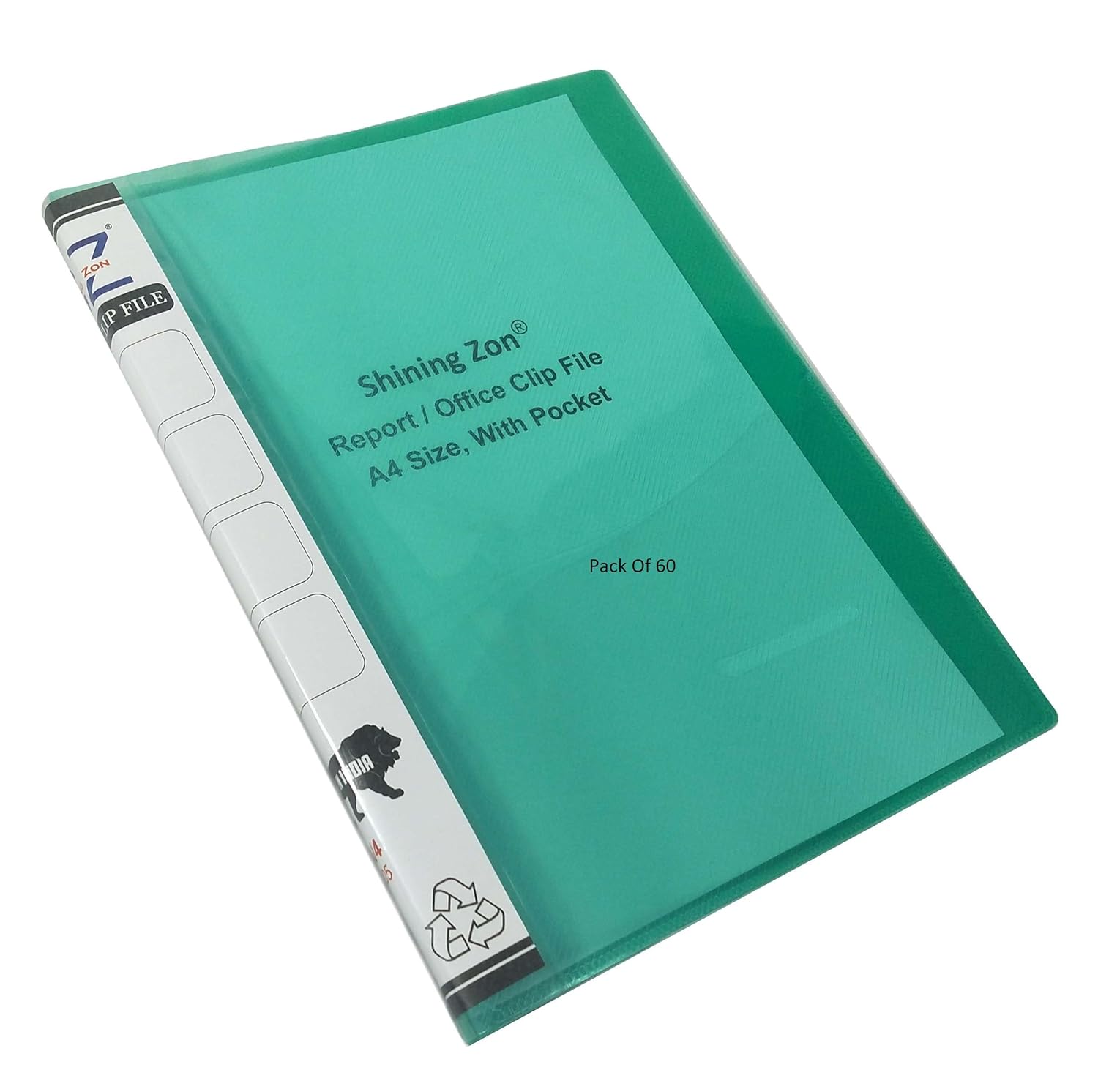 Shining Zon A4 Size Transparent Report File Folder with Plastic Clip ...