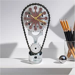 Amazon.com: Juquline Vintage Rotating Gear Clock, Creative Timing ...