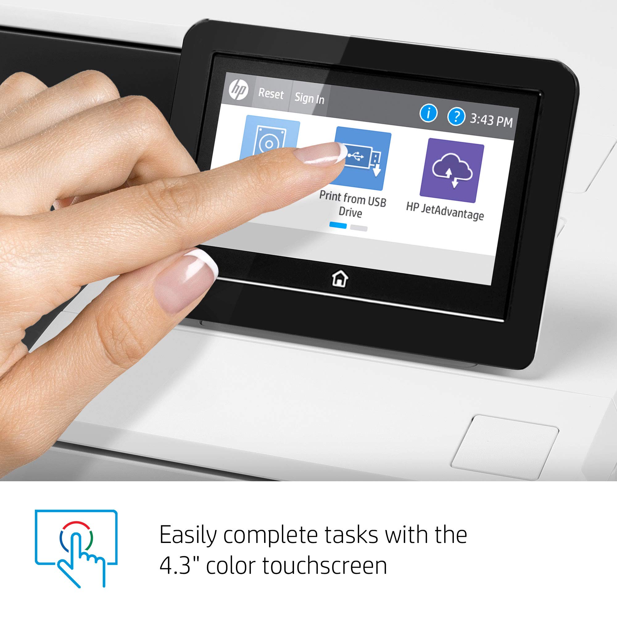 HP (J8A04A)Color LaserJet Enterprise M653dn Printer with Duplex ...