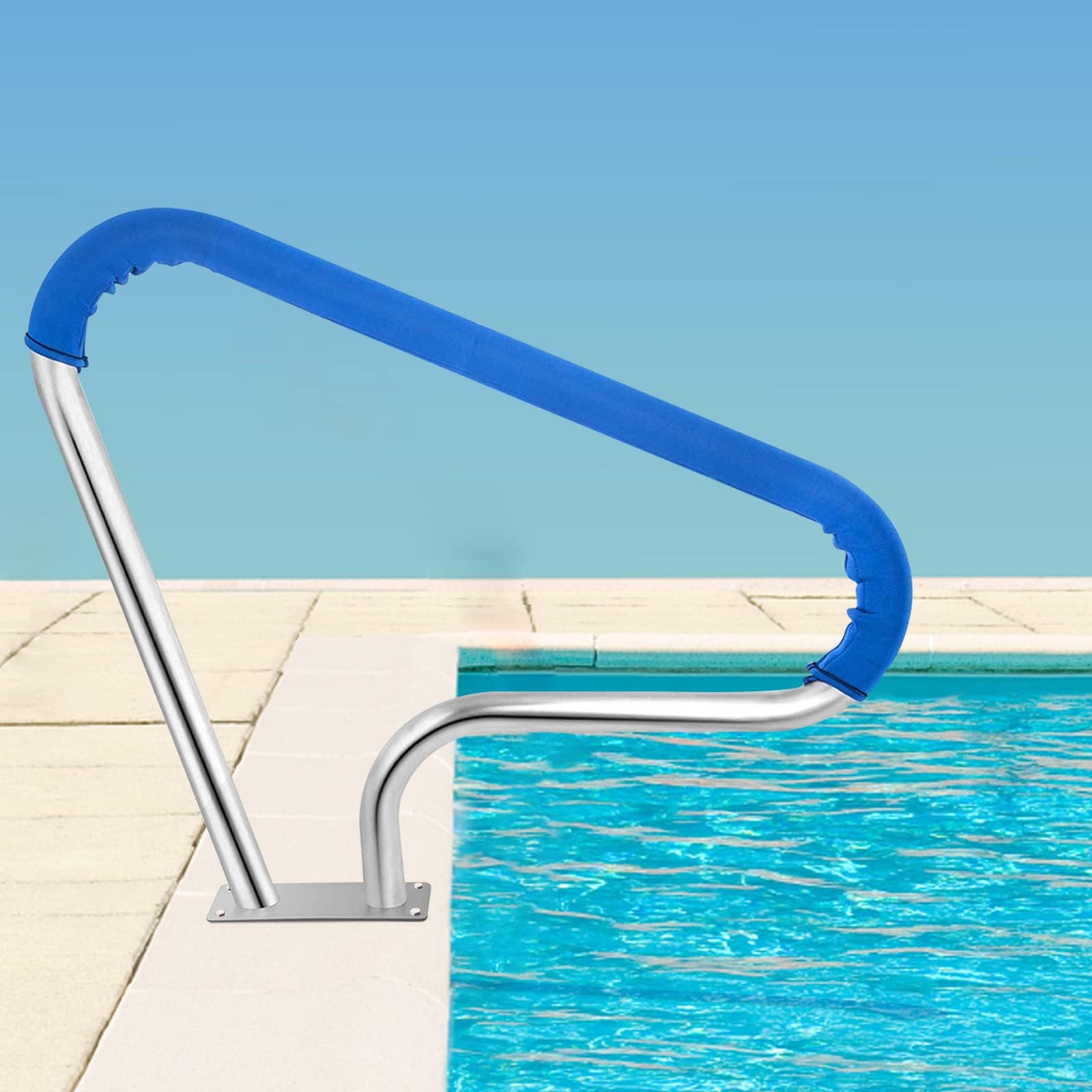 Amazon.com: Pool Rail Swimming Pool Handrail - Black Grip Cover ...