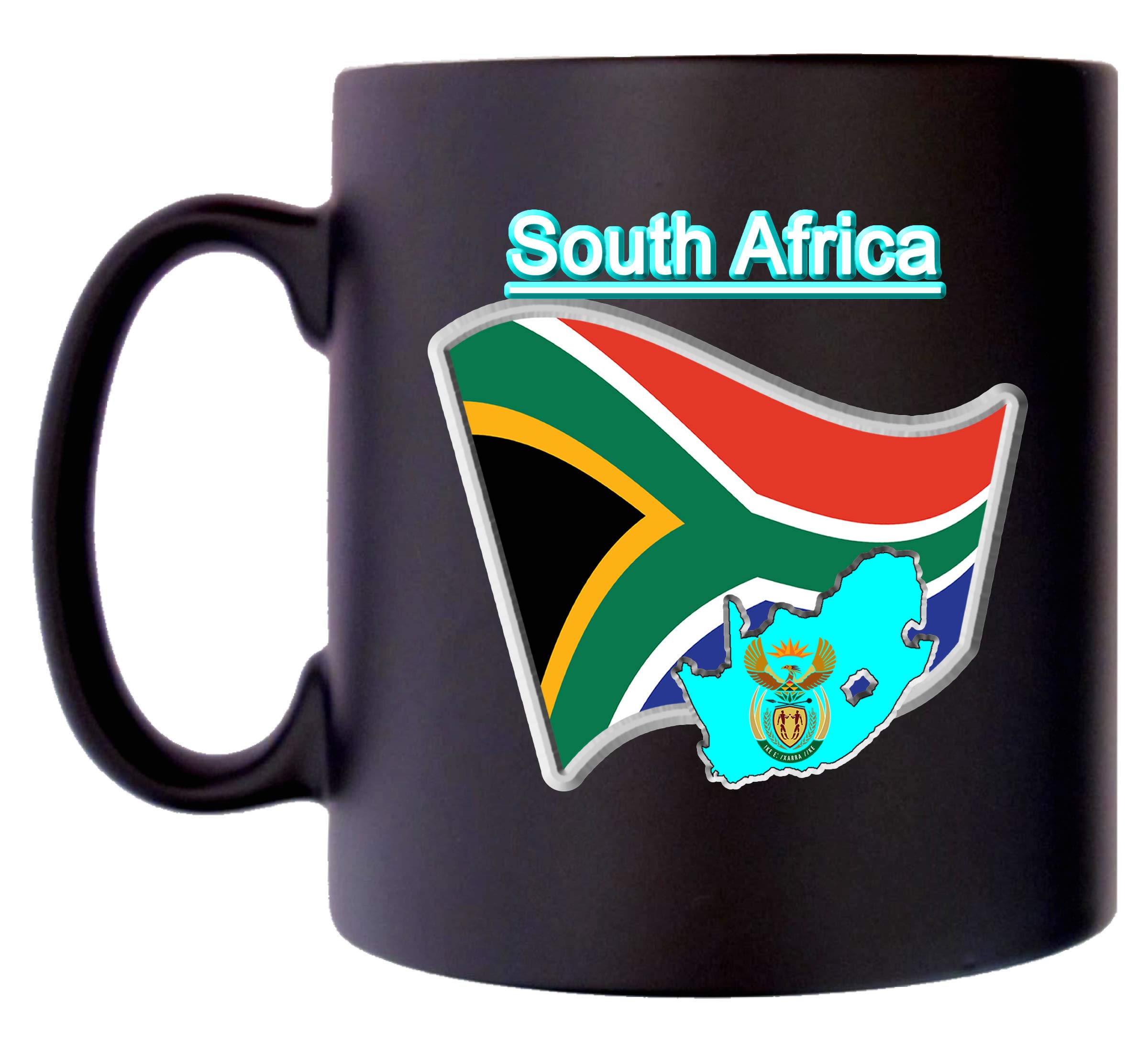 Buy South Africa African Klassek Mug Coffee Tea 10oz Black Satin Coat ...