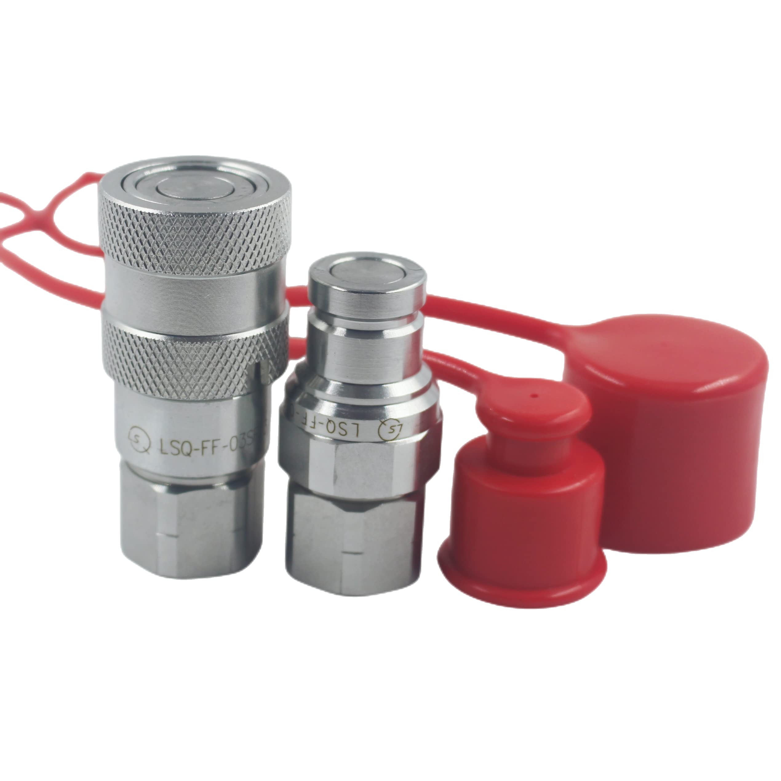 Snapklik.com : FF-03 3/8" NPT 3/8 Body Flat Face Hydraulic Quick ...