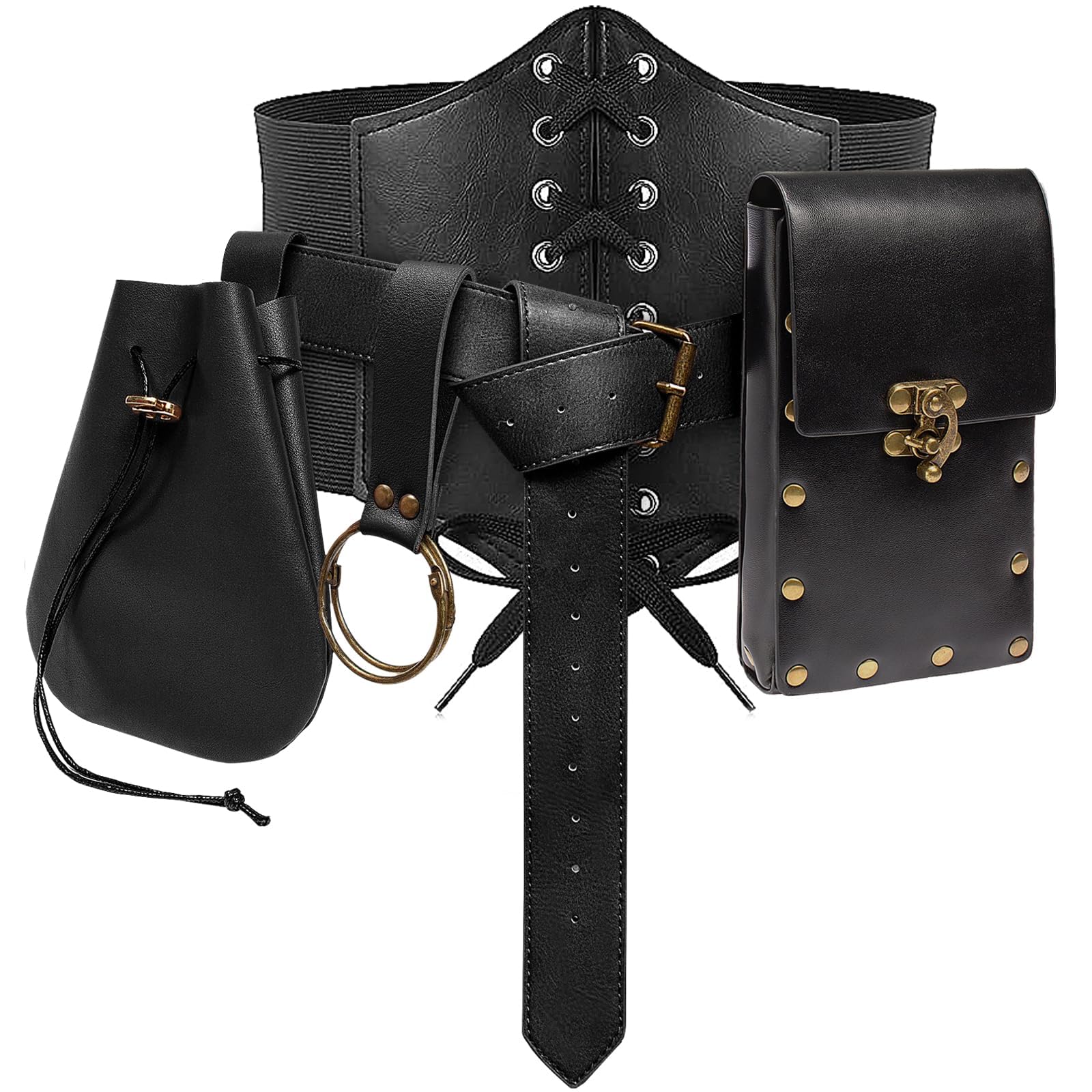 Amazon.com | Womens Corset Belt Pouch Waist Bag Fanny Pack Phone Holder ...