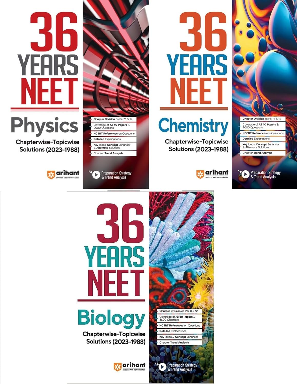 Buy Arihant 36 Years NEET - Physics + Chemistry + Biology - Chapterwise ...