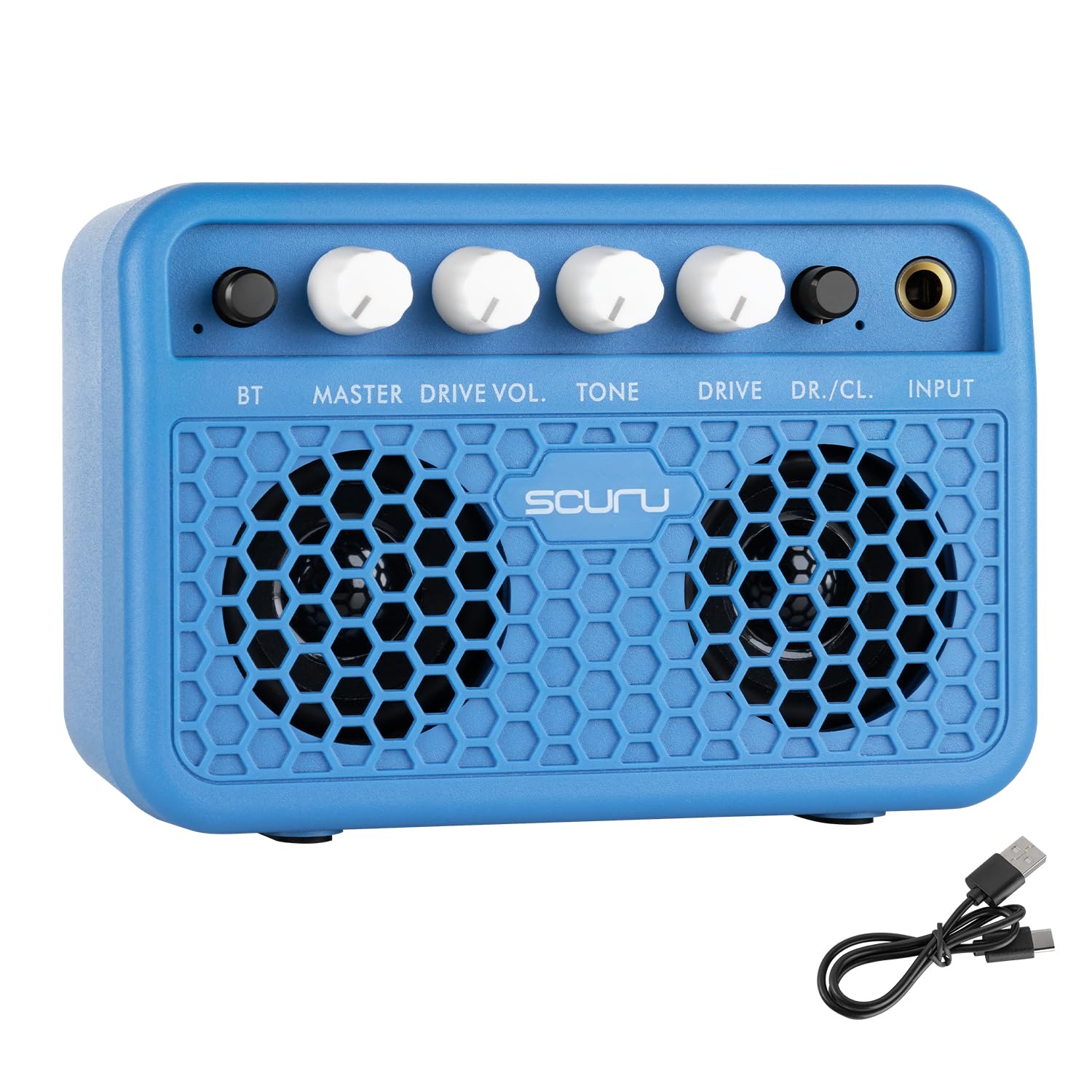 Snapklik.com : Caline Guitar Mini Amp, 5W Rechargeable Bluetooth Guitar ...
