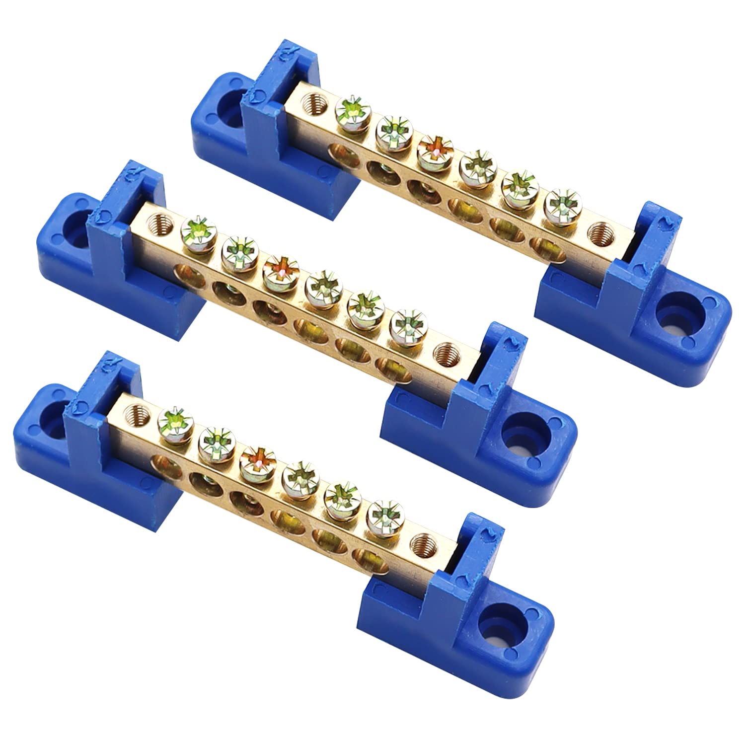 Buy Tnuocke 3pcs Grounding Bus Bar,Terminal Bus Bar Terminal Block ...