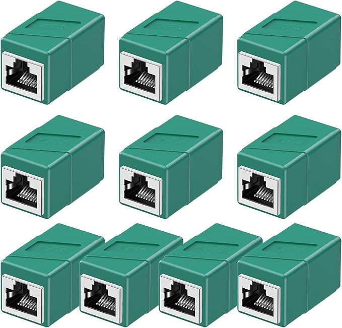 Amazon.com: RJ45 Coupler, 10 Pack Ethernet Adapters Female to Female ...