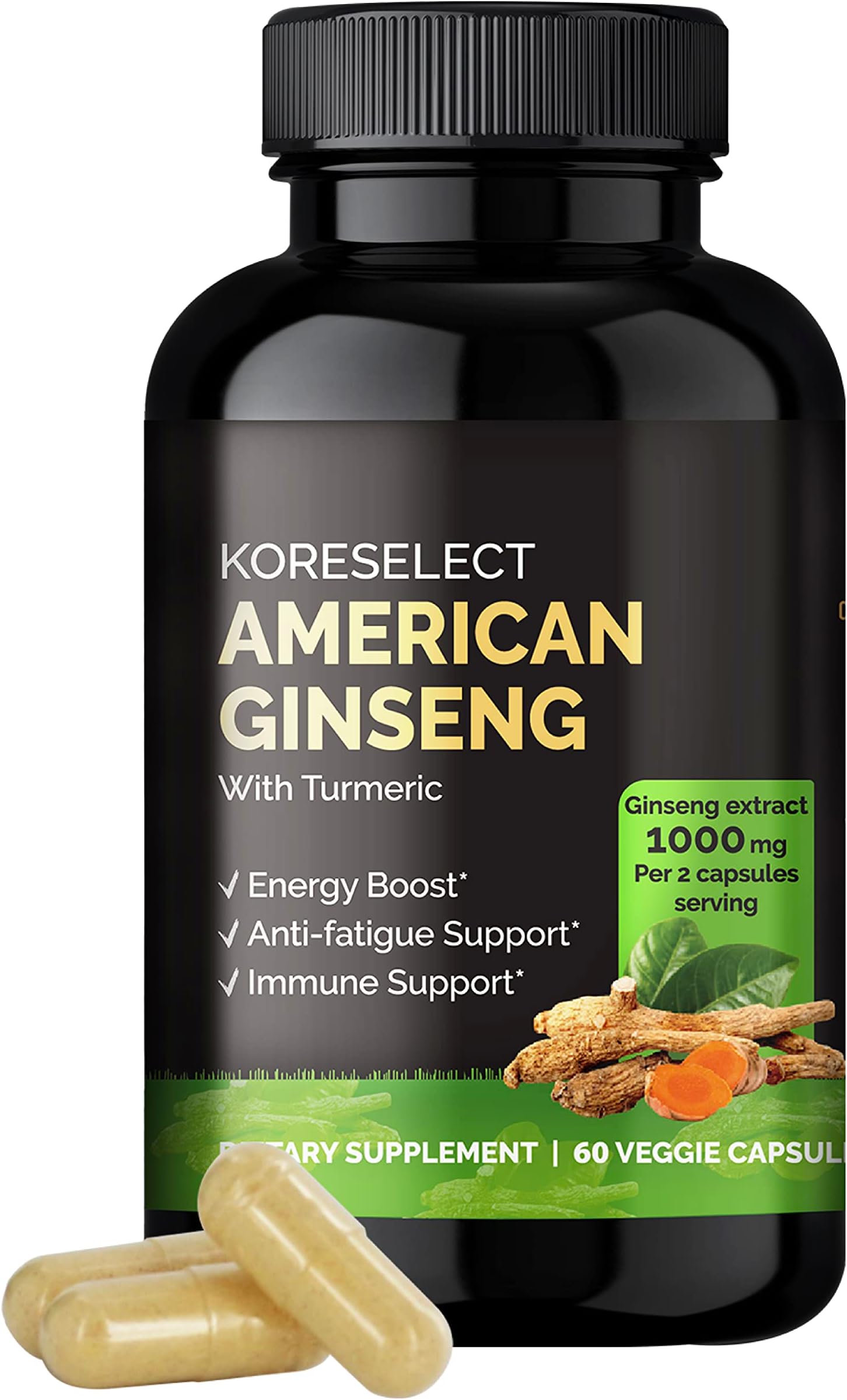 Amazon.com: 100% Pure Wisconsin American Ginseng Capsules - 500mg ...