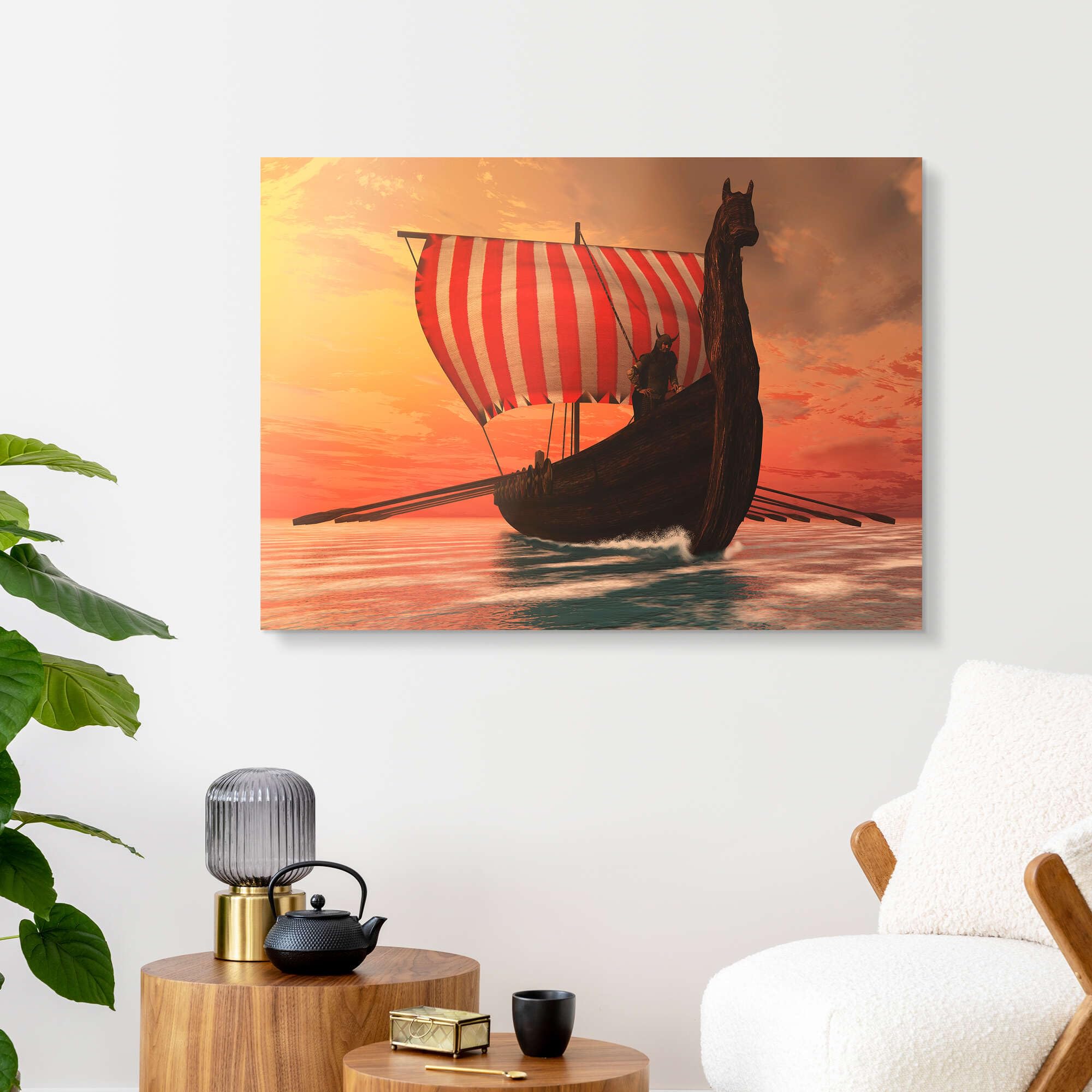Viking Longboat Drawing A Striking Image Of A Viking Longship Sailing