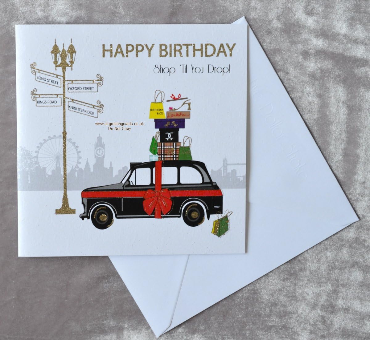Amazon.com : Happy Birthday, Shop 'Til You Drop Handmade Birthday Card ...