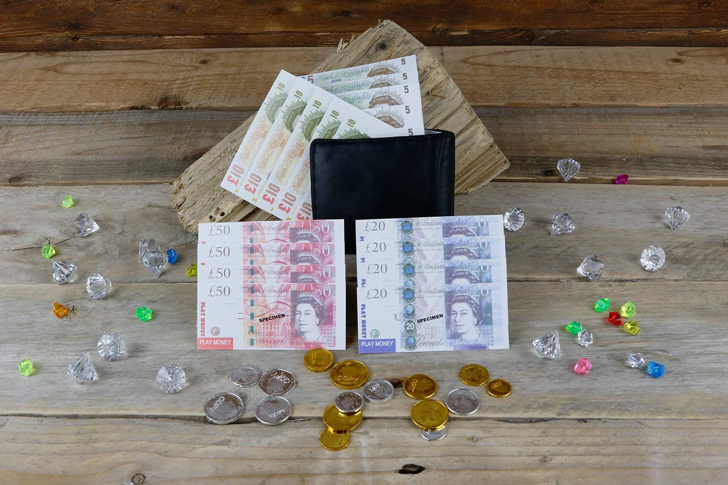 Sterling Pound Play Money Currency for Educational Learning, Bank and ...