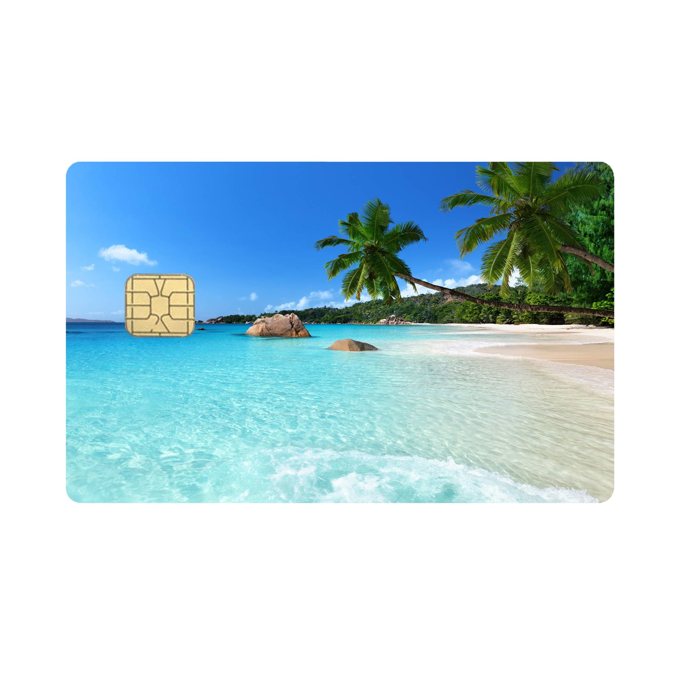 Amazon.com : siayaharu Large Chip Credit Card Stickers Skin No Bubble ...