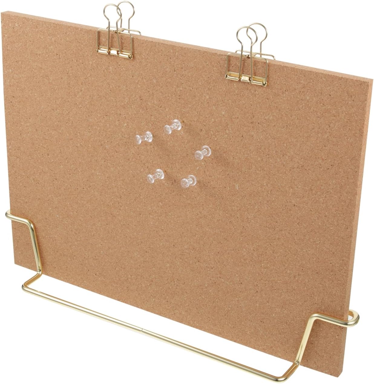 jojofuny Small Cork Board with Base & Pins: 32 x 23cm Wood Pin Board ...