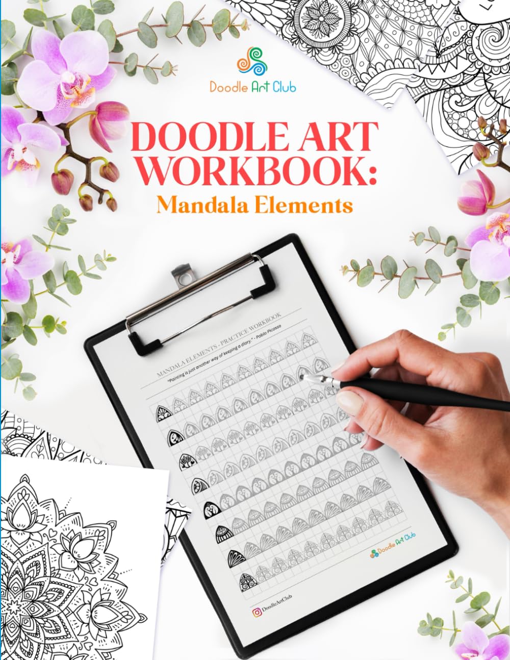 Doodle Art Workbook: Mandala Elements for Tracing and Practice (Doodle ...
