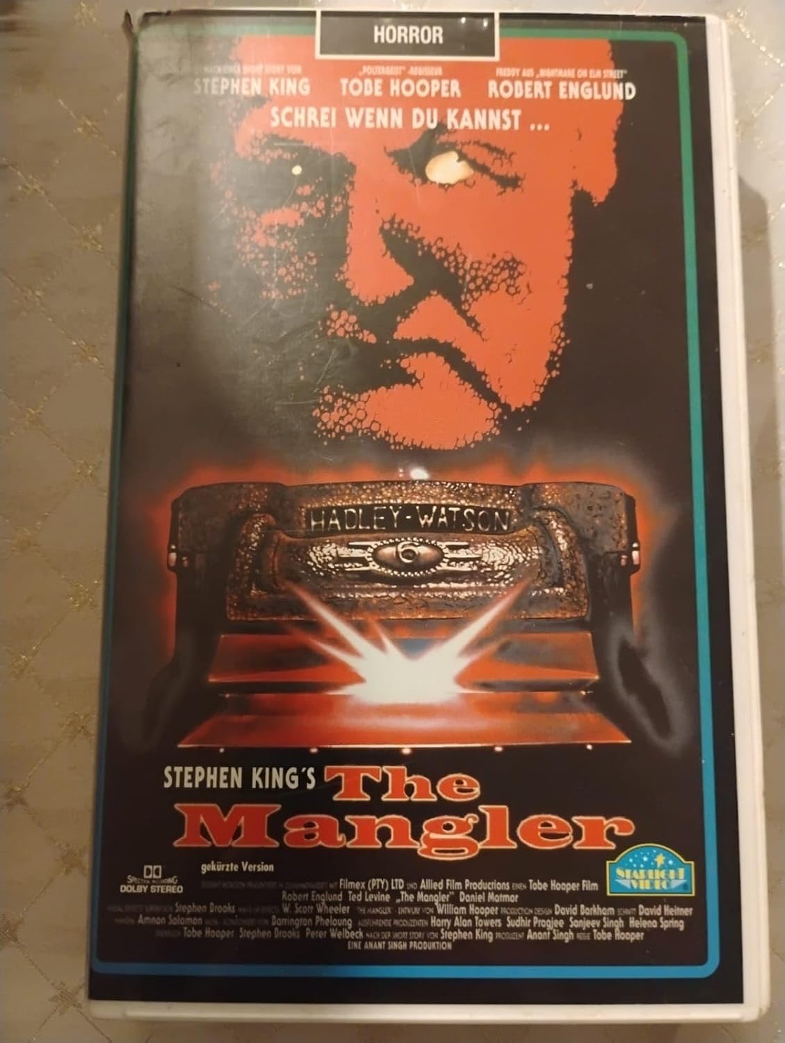 Amazon.com: The Mangler [VHS] : Robert Englund, Ted Levine, Daniel ...