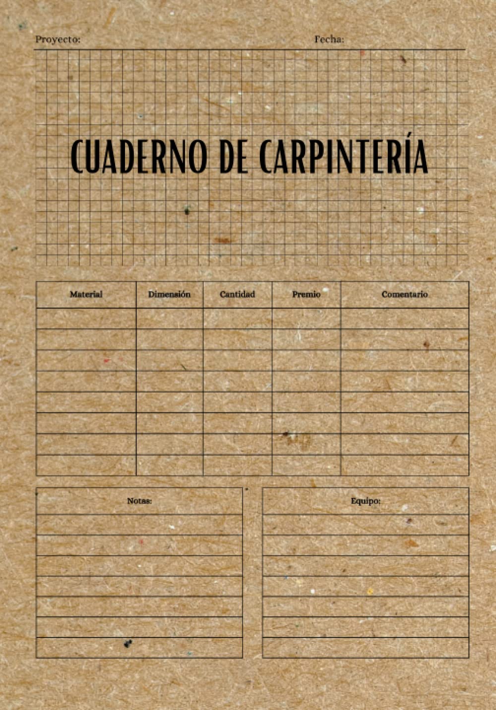 Buy Cuaderno de carpintería: Cuaderno de bitácora del carpintero ...