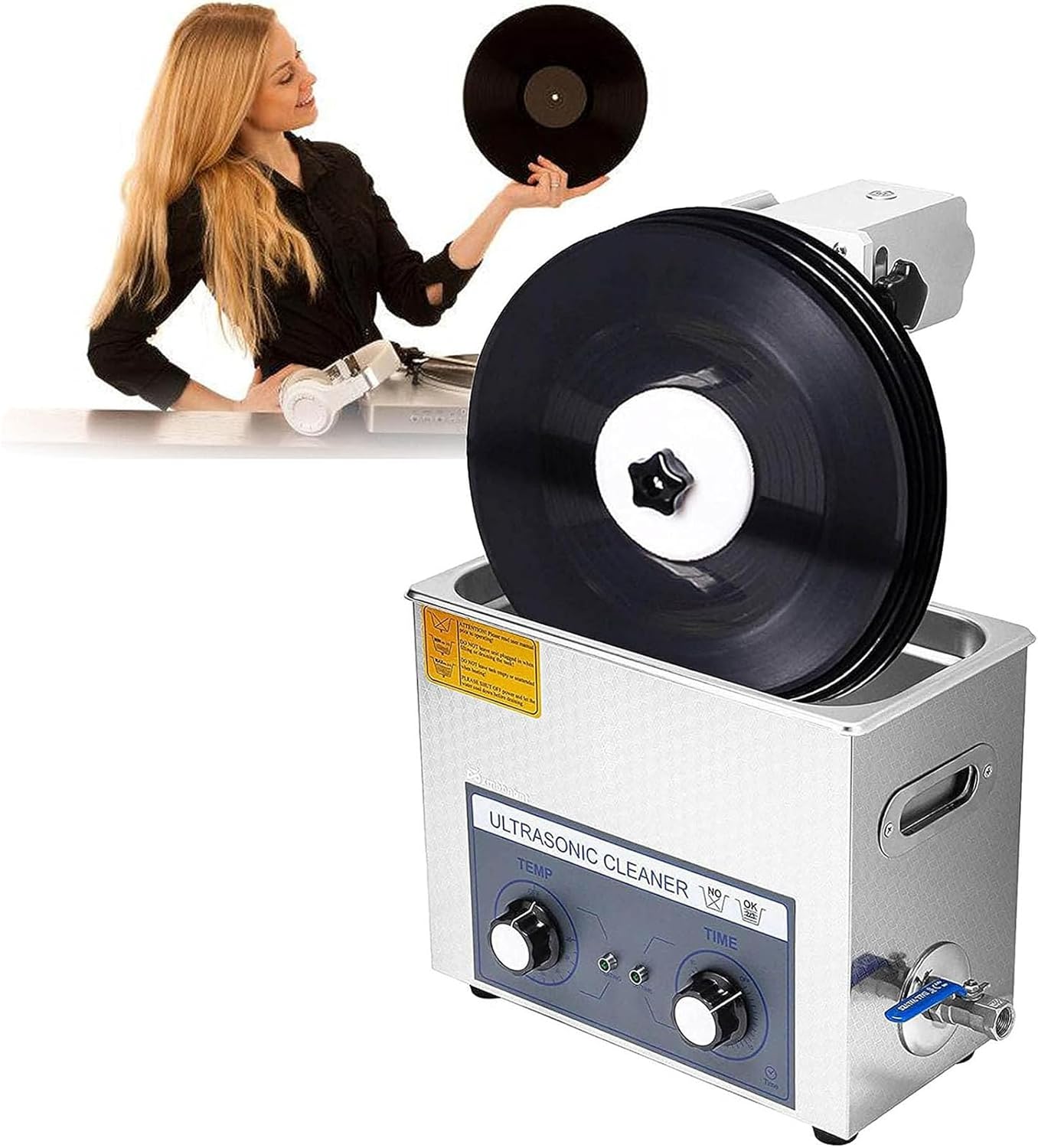Amazon.com: HSRG Ultrasonic Vinyl Record Cleaner, 6L Vinyl Records ...