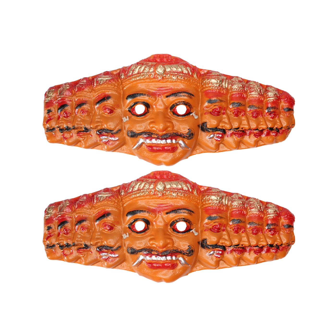 Buy BAAL Full Face Covering Ravan Mask With 10 Heads For Role Play In ...