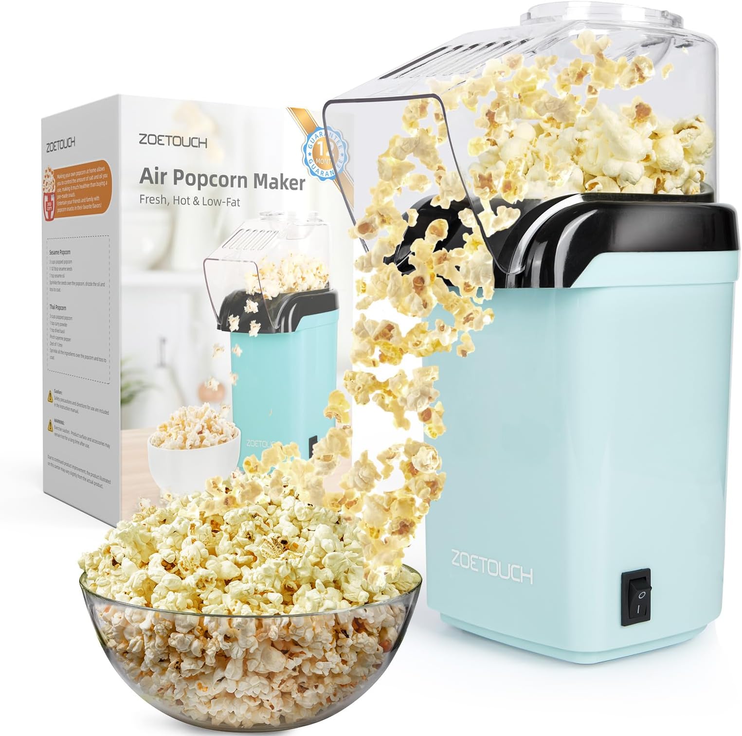 Amazon.com: Presto 04811 PopLite My Munch Hot Air Popcorn Popper ...