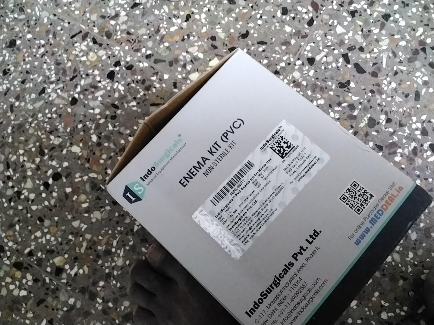 IS IndoSurgicals PVC Enema Kit for Home use with Instruction : Amazon ...