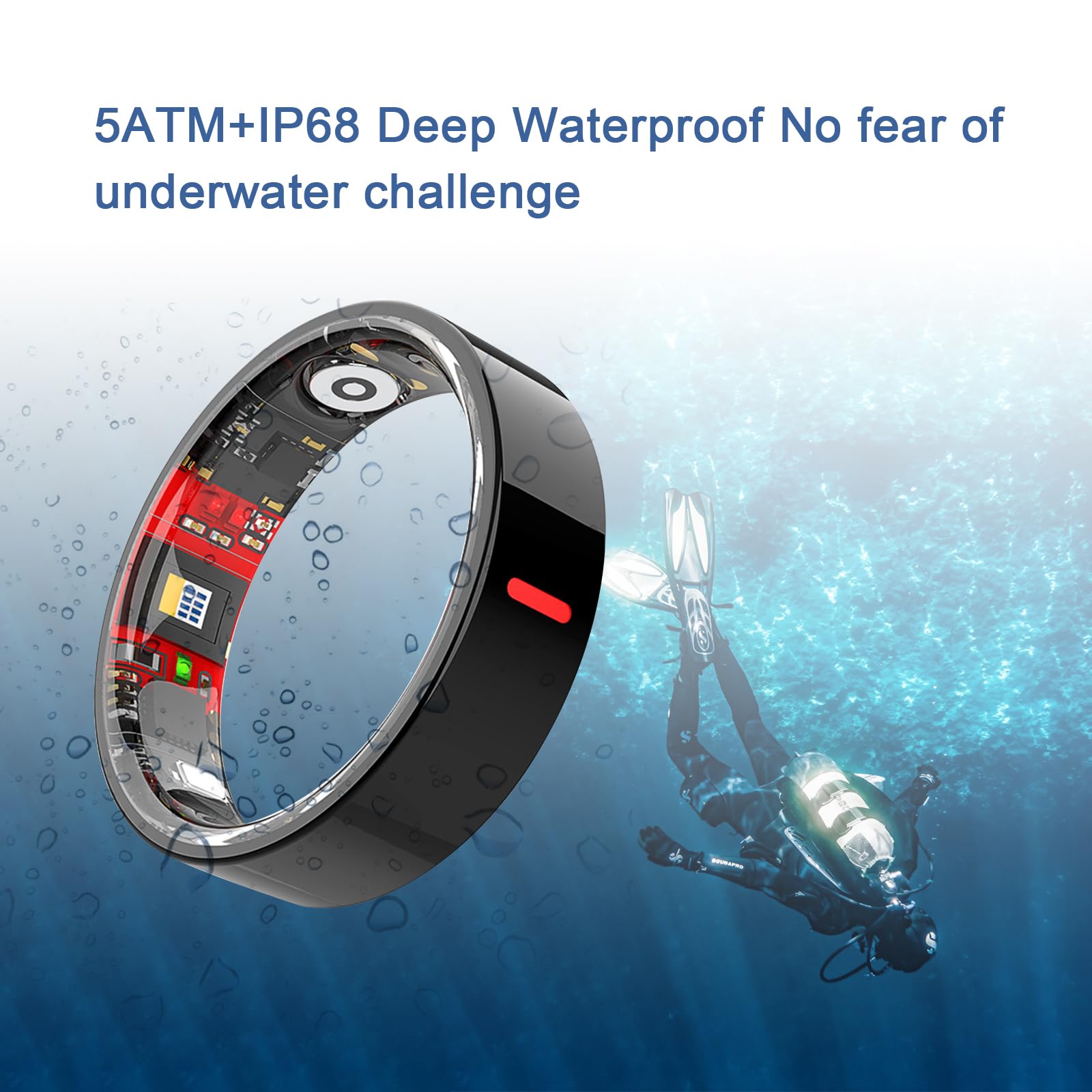 Snapklik.com : OVLOKS Smart Rings For Men & Women,Tracker