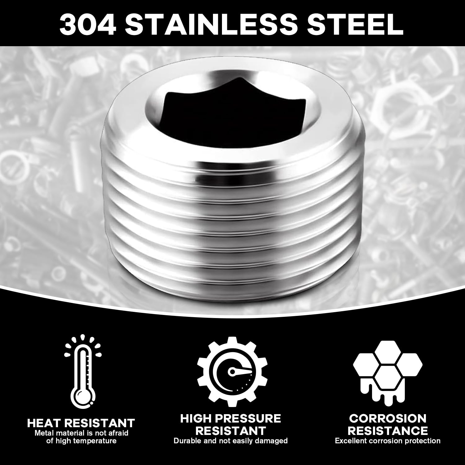 Snapklik.com : Carvedexquisitely Stainless Steel Internal Hex ...