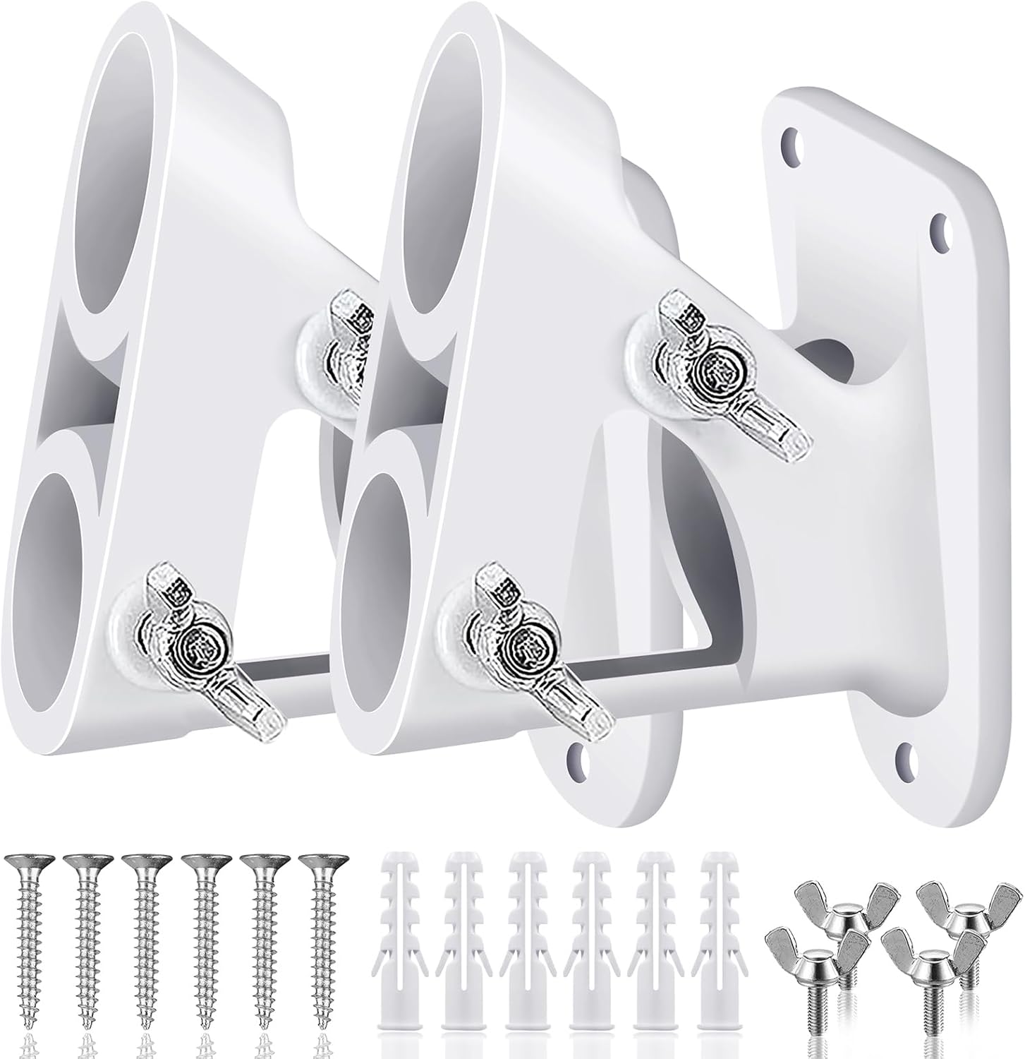 Amazon.com : Flag Pole Holders 2PC, Flag Holders for Outside House ...