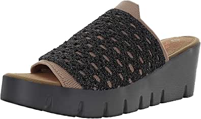 Amazon.com | Bernie Mev Women's Venti Crochet Wedge Sandal | Flats