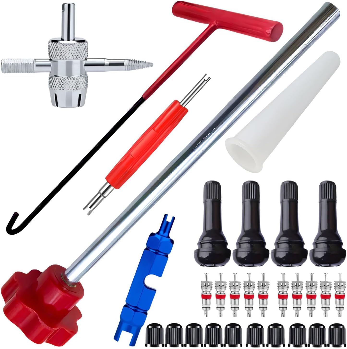 Amazon.com: Valve Stem Remover Tool, 30Pieces Tire Valve Remover Tool ...