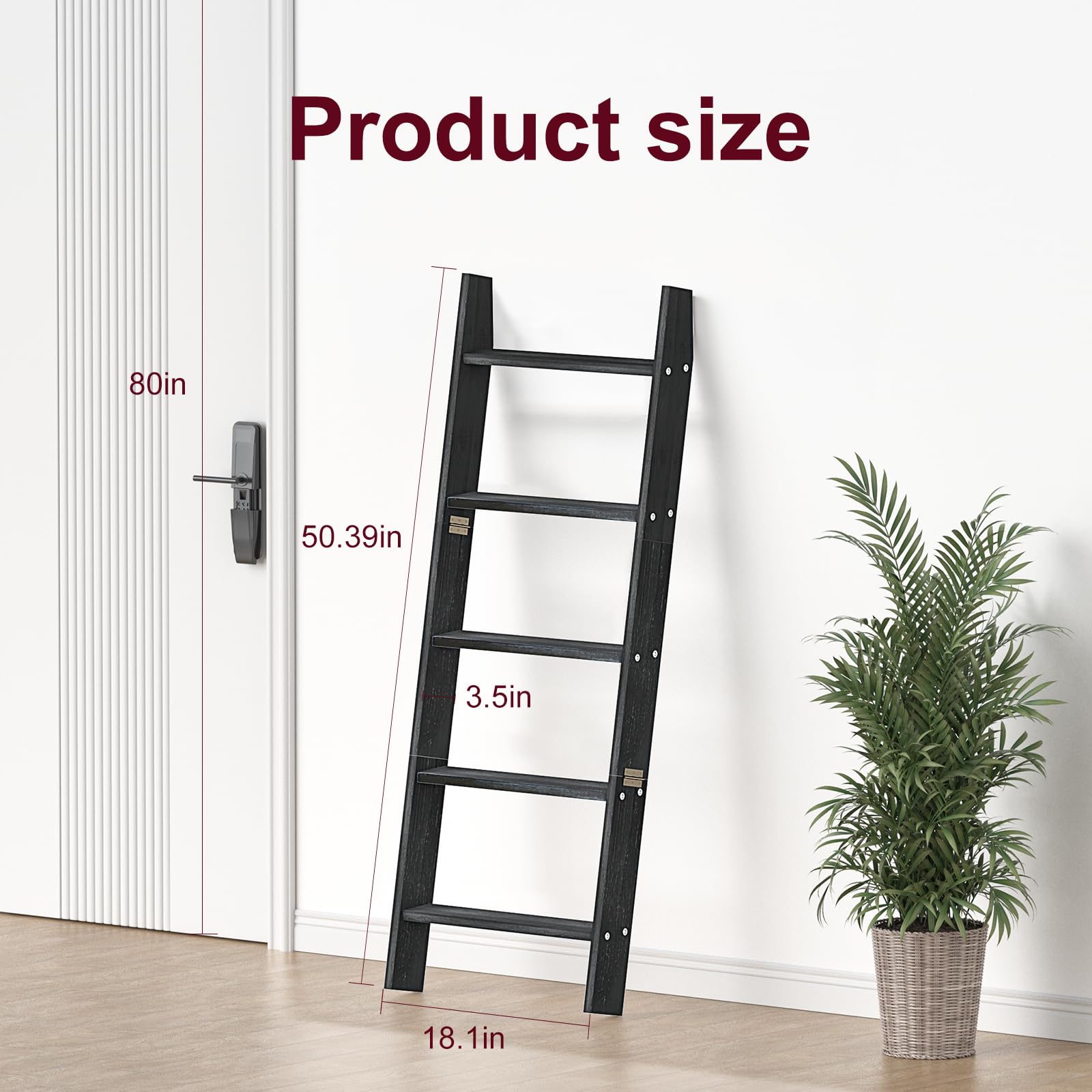 Snapklik.com : Blanket Ladders For The Living Room, 5-Tier Blanket ...
