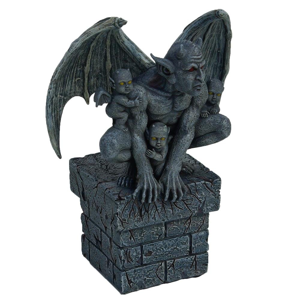 Amazon.com: BricksNmortar.com Gargoyle Protector with 3 Babies Large ...