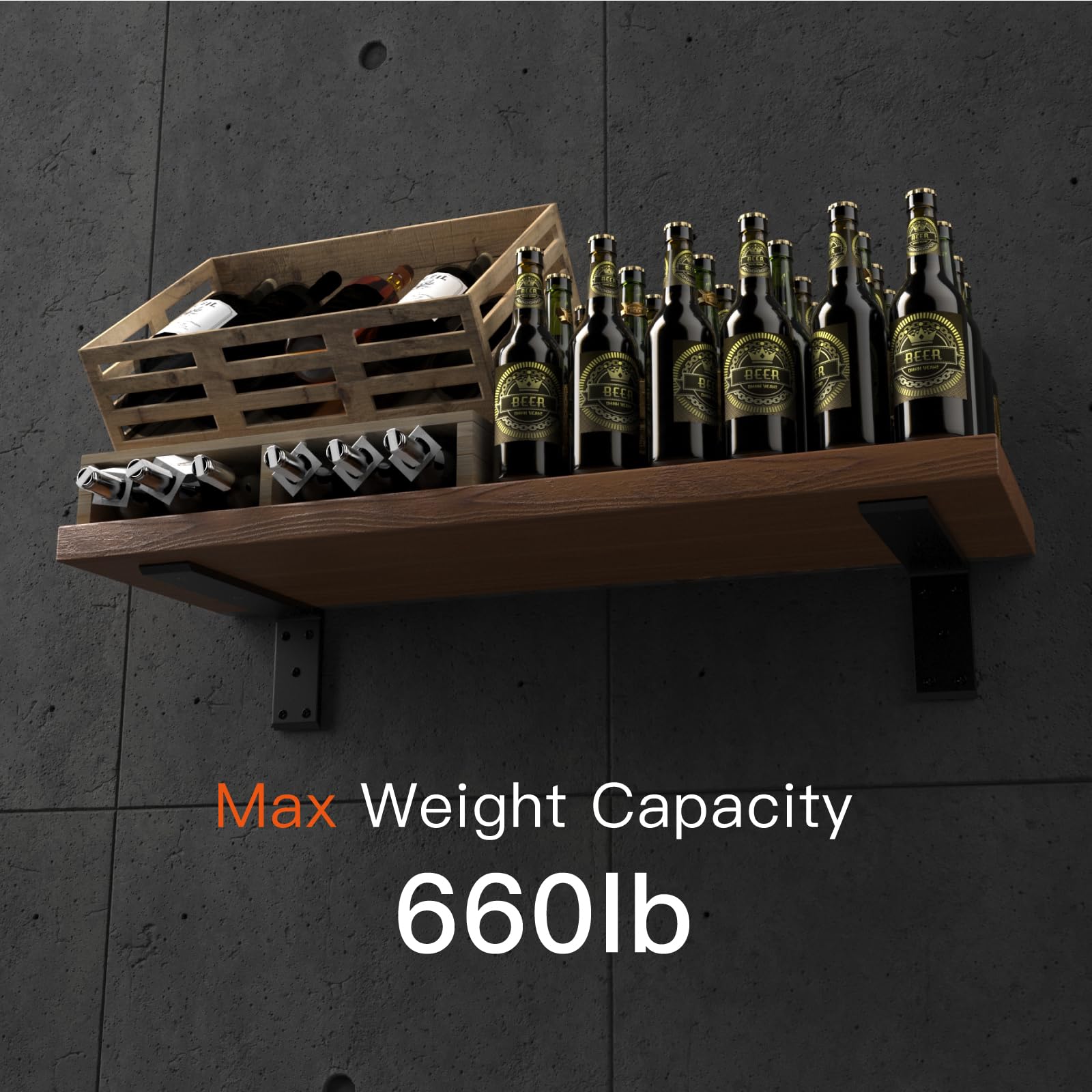 Snapklik.com : 12" Countertop Support Brackets 4 Pack, 3/8" Thick Heavy ...
