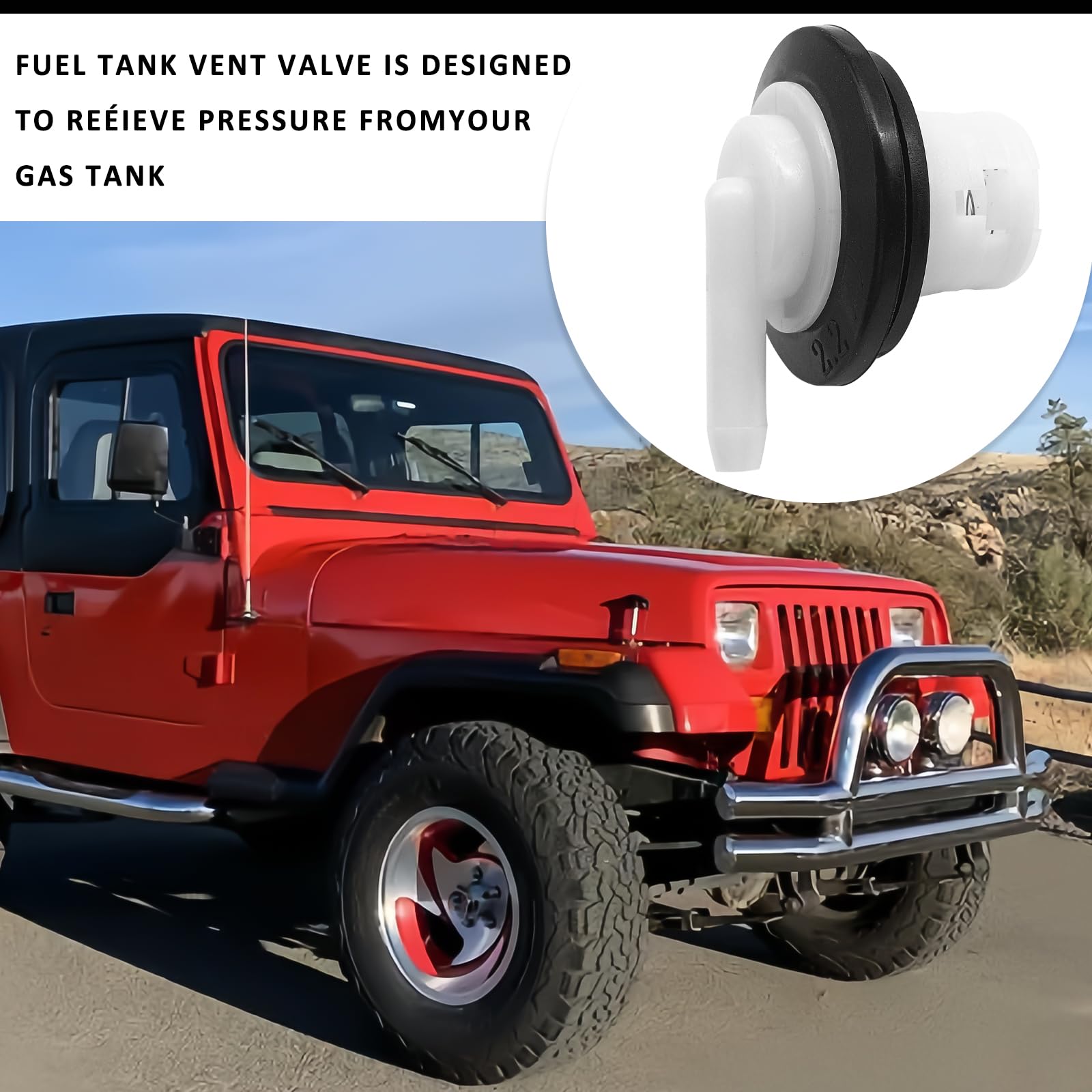 Jeep Fuel Valve 2-Piece Gas Tank Vent Valve Kit With Sealing Sleeves ...
