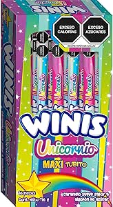 Winis Unicornio Maxitubito de 11 g. Displays con 16 pzas. : Amazon.com ...