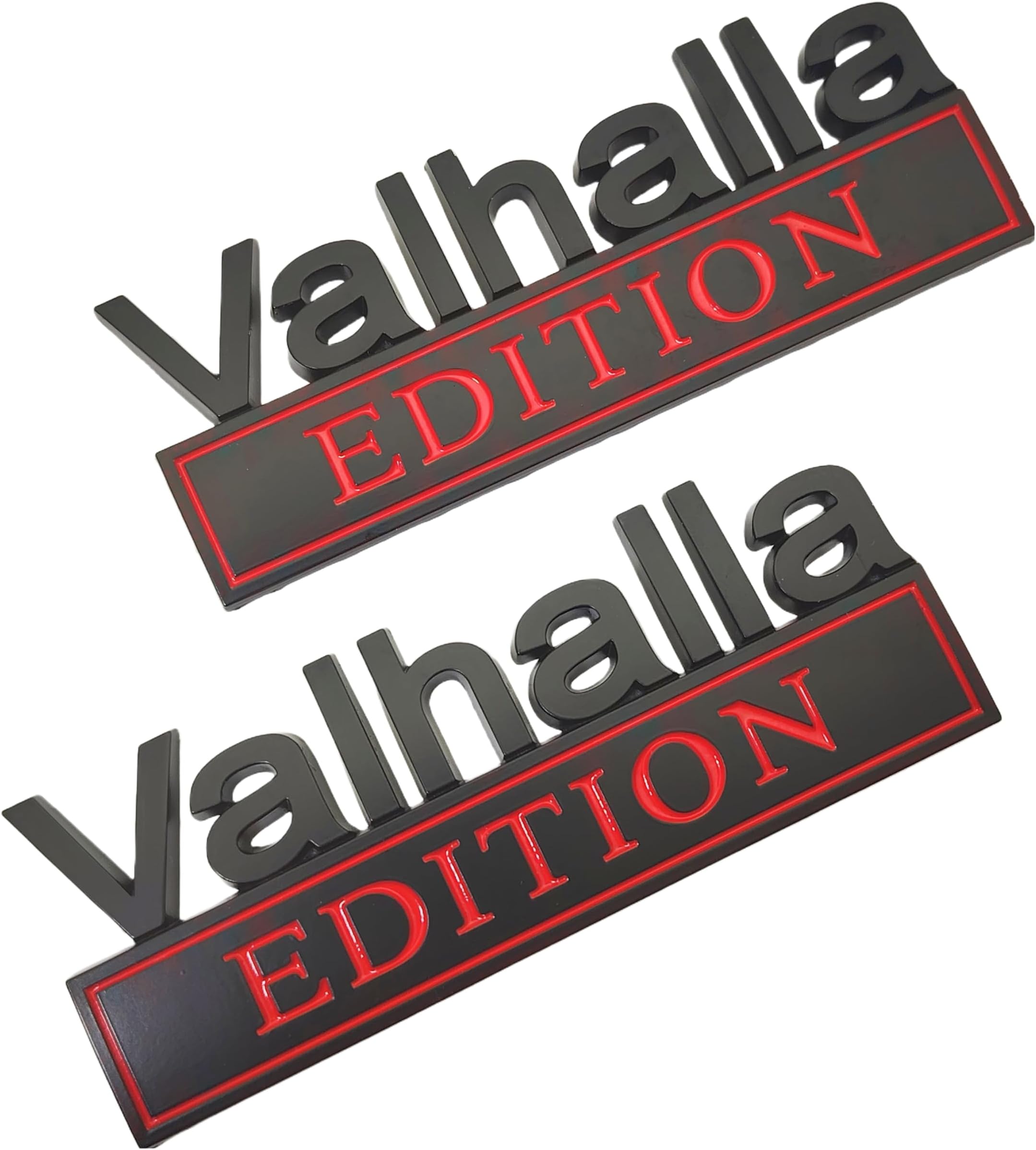 Amazon.com: 2Pack Vikings Valhalla Edition Auto Emblems Truck Badge 3D ...