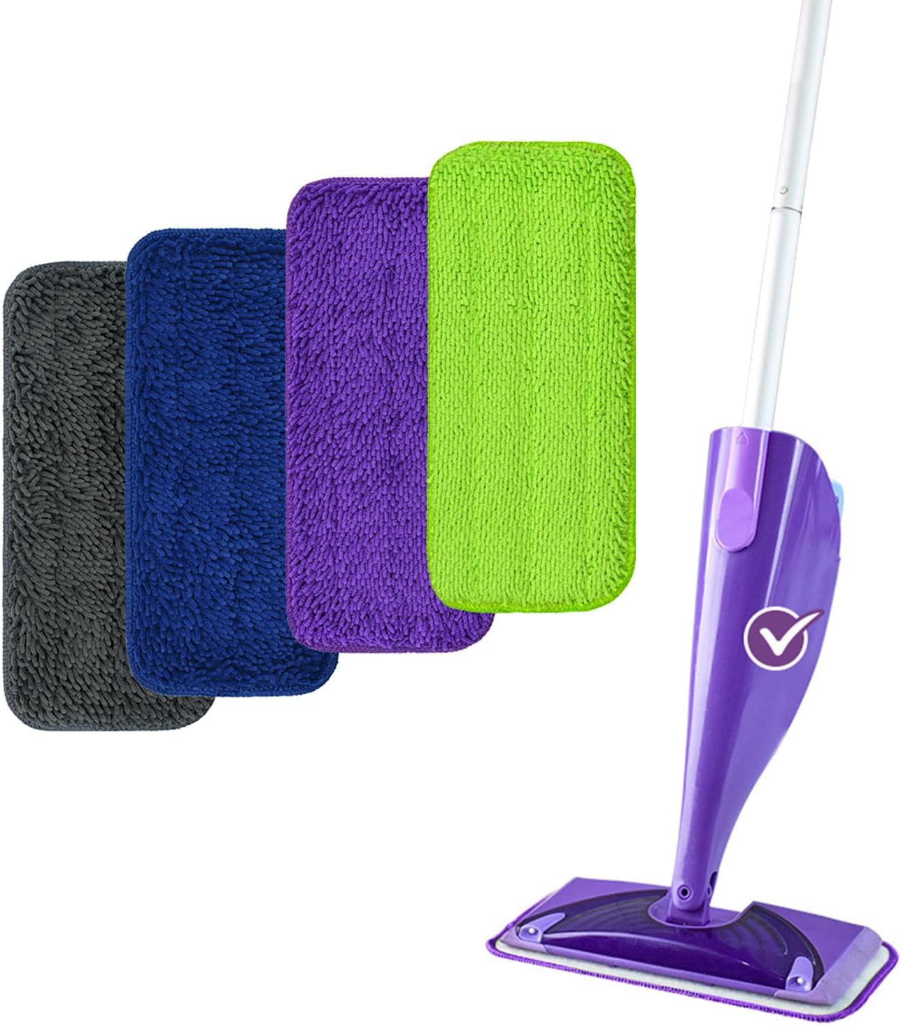 Amazon.com: 4-Pack Mop Pads Compatible with Swiffer WetJet ONLY ...