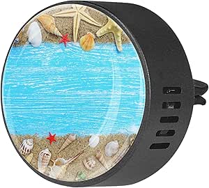 Amazon.com: VALFIM 40mm Round Car Diffuser Air Freshener Beach Colorful ...